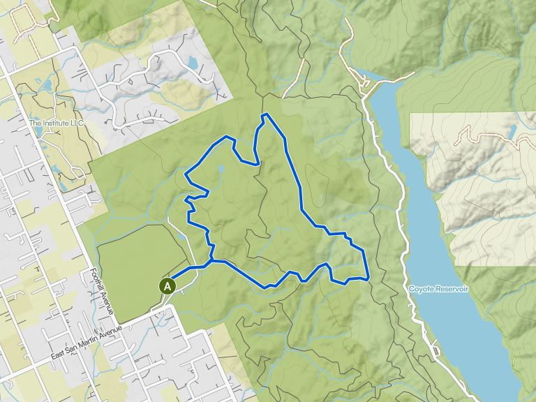Harvey Bear Trail naar Willow Springs Trail lus - Coyote Lake Harvey ...
